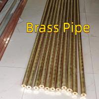 China 5 Inch Yellow Brass Hollow Bar HPb66-0.5 C33000 C35600 CuZn35Pb1 Extra Strong Weight for Industrial Use for sale