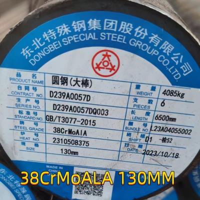 China 38CrMoAl Hot Rolled Steel Round Bar 130mm DIN 1.8509 41CrAlMo7-10 Alloy Steel for sale