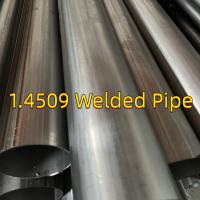 China Stainless Steel Welded Pipe 1.4509 OD 89mm x 1.5mm for Exhaust Systems for sale