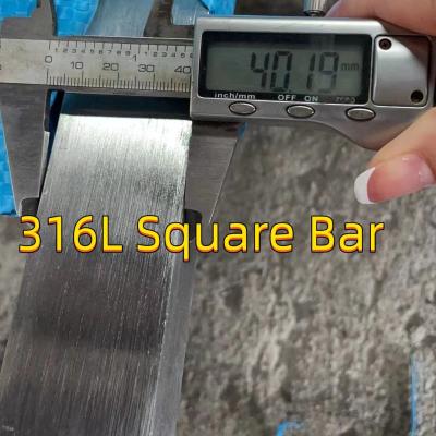 China DIN1.4404 SUS316L Stainless Steel Square Bar 25.4mm x 25.4mm x 3000mm for sale