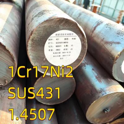 China 1.4057 SUS431 Stainless Steel Round Bar EN10204 3.1 Certificate Hardness 180HB OD 50mm for sale