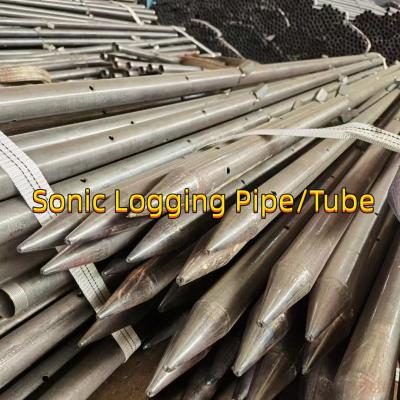 China DN50-57mm Sonic Logging Pipe Sleeve Push-Fit Type for Pile Foundation Testing for sale