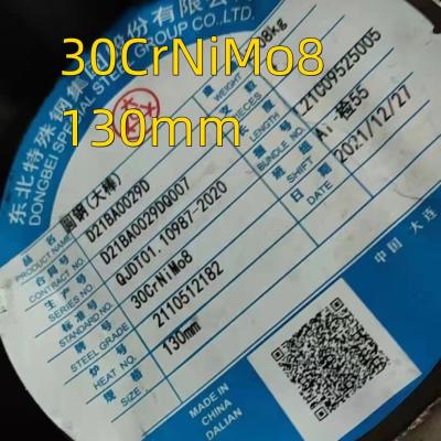 China 30CrNiMo8+QT Hot Rolled Forged Steel Round Bar Shaft OD 120mm for General Engineering for sale