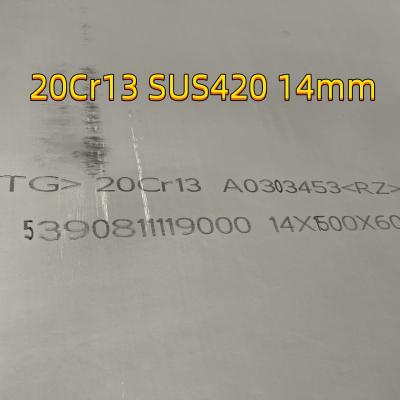 China AISI 420 Stainless Steel Plate 10-50mm TISCO 20Cr13 SUS420J1 DIN 1.4021 Martensitic Sheet for sale