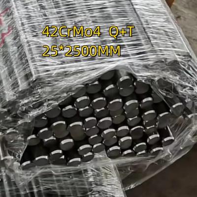 China 42CrMo AISI 4140 Cold Drawn Alloy Steel Round Bar Φ16x2500mm Quenched Tempered for sale