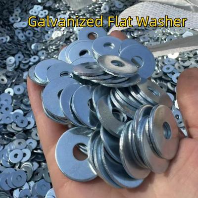 China Zinc Plated Carbon Steel Flat Washer DIN125 M8 M10 M12 M16 M20 M25 Galvanized Plain for sale