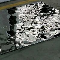 China Water Wave Stainless Steel Panel Sheet 0.3-3.0mm Thickness Mirror Polished SUS304 SUS316L for Architectural Decoration for sale