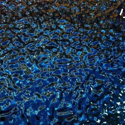 China Water Wave Stainless Steel Panel Sheet 0.3-3.0mm Thickness Mirror Polished SUS304 SUS316L for Architectural Decoration for sale