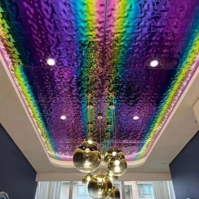 China AISI 304 3D Air Ripple Stainless Steel Sheet 0.3-3.0mm Decorative Water Wave Stamping Mirror Panel for sale
