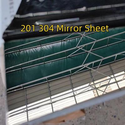 China 304 Stainless Steel Sheet 4x8 Mirror Glossy One Side Matt Other Side with Protective Paper for sale
