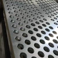 China Stainless Steel Perforated Plate 304 1mm Thick Round Hole 2mm Pitch for Floor Decorative Industrial Use for sale