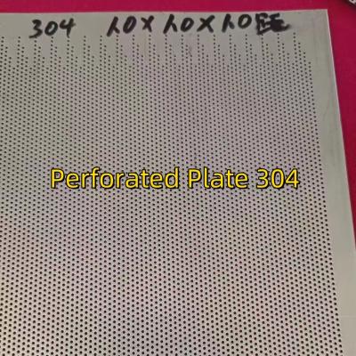 China SUS304 Stainless Steel Perforated Sheet 1mm Thick 1mm Hole 2mm Pitch 1000x2000mm for sale