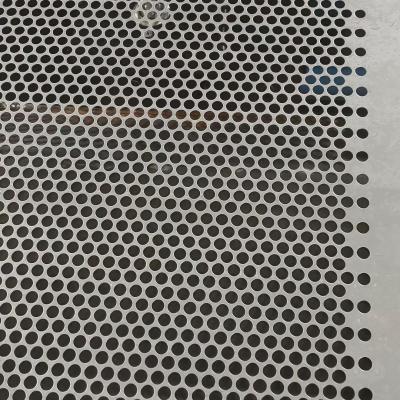China Stainless Steel Perforated Plate SUS304 2mm Thick 2.5mm Hole 3.5mm Pitch 1500x2500mm for sale