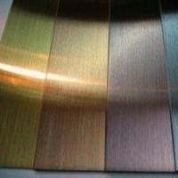 China Stainless Steel Mirror Sheet Panel Ti-Gold 0.5mm 1240x2440mm Decorative Plate for sale