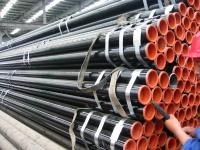 China API 5L ASTM A53 A106 Seamless Steel Pipe 30-508mm Black Coating Bevelled End for sale