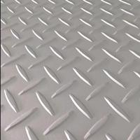 China AISI 304 Stainless Steel Checkered Plate 3mm 4mm Thick Hot Rolled Tear Drop for sale