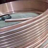 China 99.9% Pure Copper Tube JIS H3300 OD 1 1/4 in x 2 mm Wall x 3500 mm Red Copper Pipe for sale