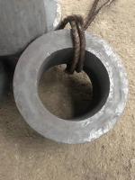 China 2507 Super Duplex Forging Steel Round Ring Black Surface 80 ksi Proof Strength Hollow Bar for sale