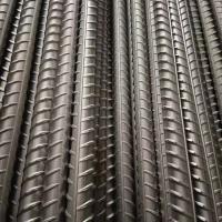 China SUS304 Stainless Steel Threaded Rod Ribbed Bar 16mm Diameter 6000mm Length for sale