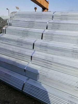 China Galvanized Round Steel Pipe 0.14-3.5mm Thickness 60-150g/m² Zinc Coating for Construction for sale