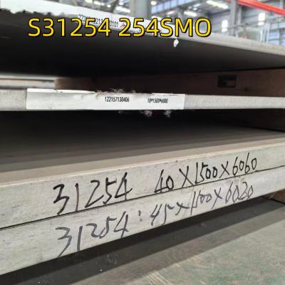 China ASTM A240 SS 254SMO S31254 6mm Thick Stainless Steel Plate 4x8 Feet DIN 1.4547 F44 for sale