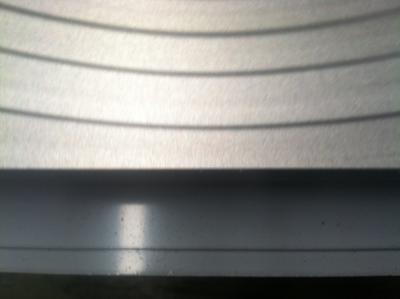 China SUS 304 Mirror Stainless Steel Plate Slit Edge PVC Coating 1219x2438mm for sale