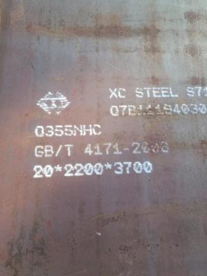 China Rust Preserved S355J2WP 2000*6000mm Corten Plate Grade A ASTM A558 Standard for sale