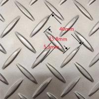 China SS316 3mm Hot Rolled Chequered Plate No.1 Mill Finish Tread Plate 1250mm Width for sale