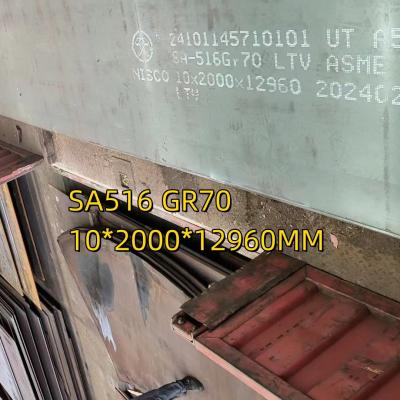 China ASME SA516 Grade 70 Steel Plate 6-300mm Thickness 485-620 MPa Tensile Strength for Pressure Vessels for sale