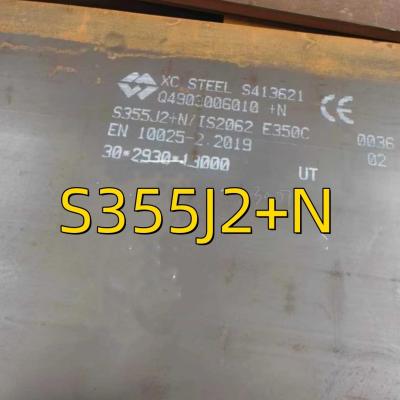 China Hot Rolled Steel Plate S355J2+N EN 10025-2 IS2062 30mm Thickness Custom Size Cutting for sale