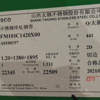 China DIN 1.4509 441 Stainless Steel Sheet 0.5mm 2B Finish for Exhaust Systems for sale