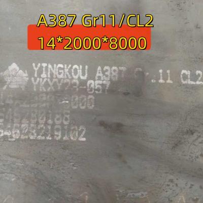 China A387 Gr.11 CL2 14mm Pressure Vessel Steel Plate 2000x8000mm EN 10028 13CrMoSi5-5 for sale
