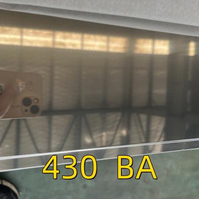 China SUS430 Stainless Steel Sheet 0.38mm Thickness 1000x2000mm 8K BA Finish Cold Rolled for sale