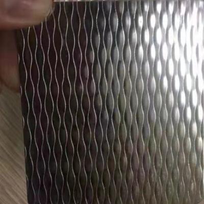 China Customized Embossed Stainless Steel Sheets 201 304 316L 0.3-3.2mm Millet Grain Stamped for sale