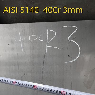 China AISI 5140 40Cr Alloy Steel Plate 3mm Thickness 1250x2000mm Laser Cutting for sale