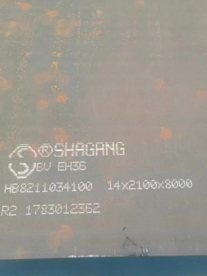 China ASTM AH36 CCS Shipbuilding Steel Plate 355 MPa Yield Strength 490-620 MPa Tensile Range for sale