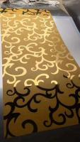 China SS 316L Grade Etching Stainless Steel Sheet Metal With Surface Linen Pattern for sale