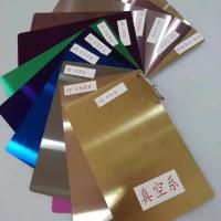 China AISI 304 8K Gold Mirror Stainless Steel Sheet 0.3-3mm Thickness ASTM Standard for sale
