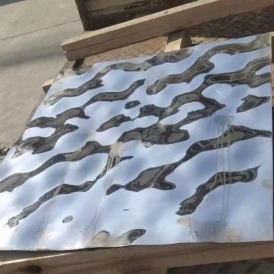 China 201 304 Stainless Steel Water Ripple Sheet 0.5-3mm Thick 1220x3000mm for sale