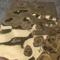 China Custom Big Wave Water Ripple Stainless Steel Sheet 0.3-3.0mm for Wall Ceiling Decoration for sale
