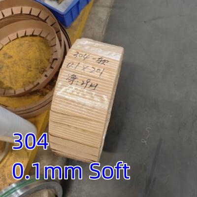China JIS G4313 SUS 301 Stainless Steel Strip Coil 0.1mm Thickness 200mm Width Full Hard 1/2H for sale