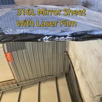 China ASTM A240 AISI 316L 8K Mirror Polished Stainless Steel Sheet 1.5mm 1500x3000mm with Laser Film for sale
