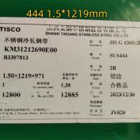 China ASTM A240 AISI 444 SUS444 Stainless Steel Sheet 2B Finish 2mm Thickness 1219x2120mm for sale