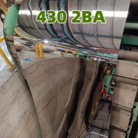 China SUS430 2BA Cold Rolled Stainless Steel Sheet 8K Mirror Surface PVC Film 1.2mm x 1250mm x 2500mm for sale