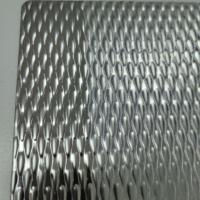 China 304 Stainless Steel Embossed Sheet 1.0mm 1219x2438mm 8K Mirror Finish Anti Slip Custom for sale
