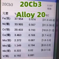 China UNS N08020 Alloy 20 Nickel Alloy Steel Plate 3.0mm High Temperature Corrosion Resistant for sale