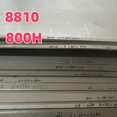 China Incoloy 800H Plate Nickel Iron Chromium Alloy ASTM B409 UNS N08810 6mm Thick for sale