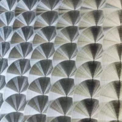 China 304 Stainless Steel Sheet 3D CD Circle Mirror Laser Texture 1.5mm Thickness for Architectural Design for sale