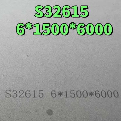 China ASTM A240 UNS S32615 Stainless Steel Plate 6mm Hot Rolled NO.1 Surface 1500x6000mm for sale