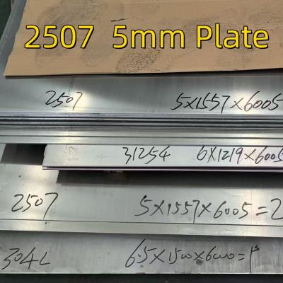 China S32750 2507 Super Duplex Stainless Steel Plate 5mm Thick 1500mm Wide ASTM A240 for sale